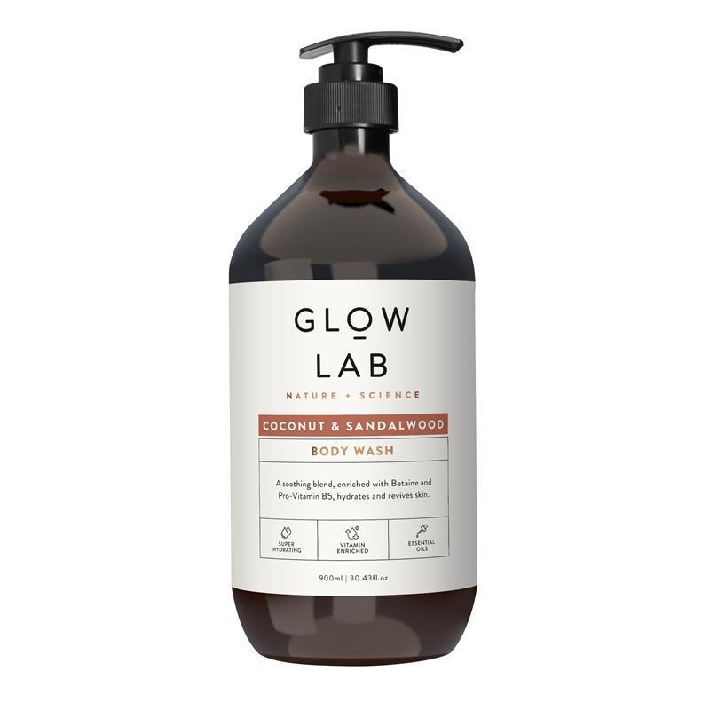 Buy Glow Lab Coconut & Sandalwood Body Wash 900ml online at Chemist ...