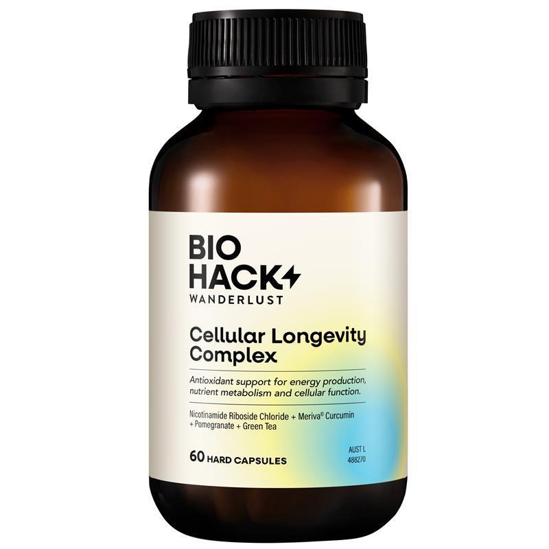 Buy BioHack Wanderlust Cellular Longevity Complex 60 Capsules online at ...