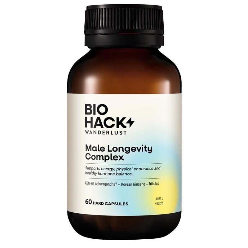 Buy BioHack Wanderlust Male Longevity Complex 60 Capsules online at Chemist Warehouse
