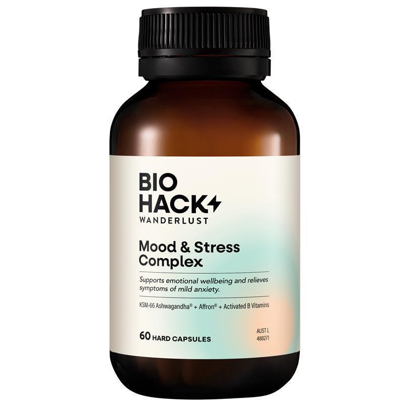 Buy BioHack Wanderlust Mood & Stress Complex 60 Capsules online at ...