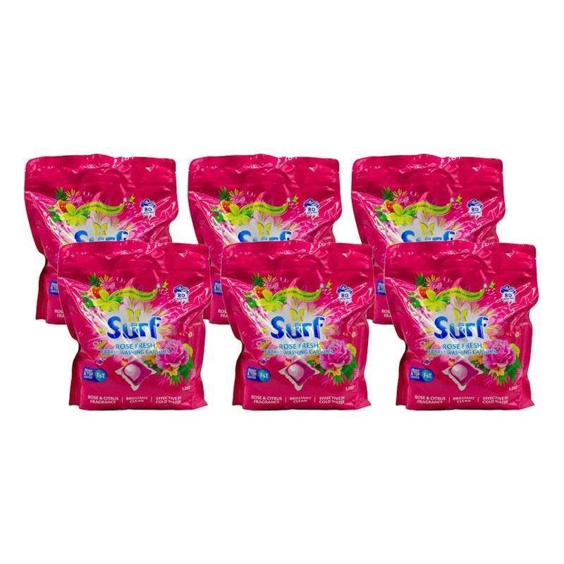 Buy Surf 80Pk Fabric Washing Capsules Front And Top Loader Rose Fresh 6 ...