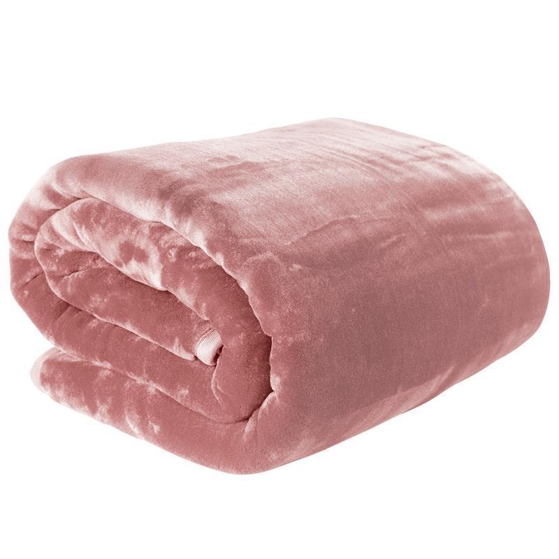 Buy Laura Hill Mink Blanket Queen Double Sided 600GSM Faux Throw Rug ...