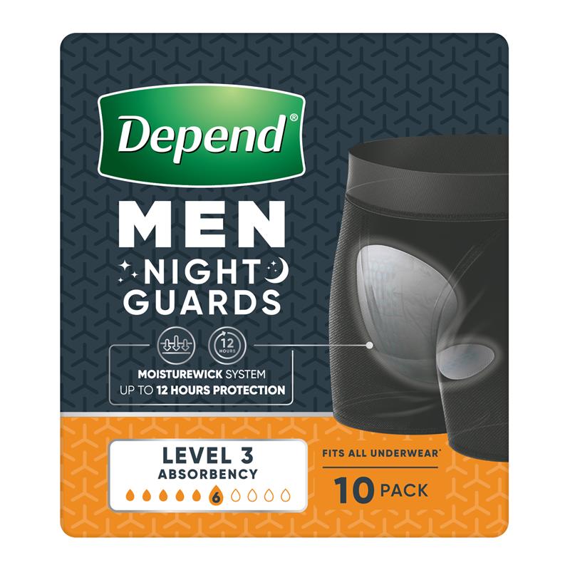 Buy Depend for Men Guards Level 3 10 Pack online at Chemist Warehouse