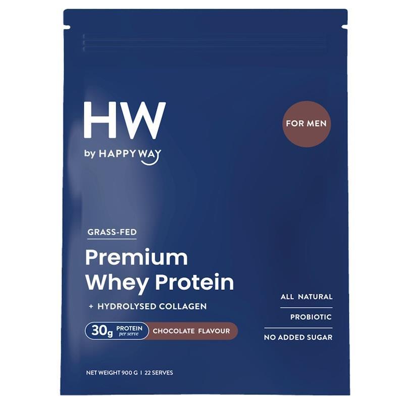 Buy Happy Way Men's Chocolate Whey Protein Powder 900g online at ...
