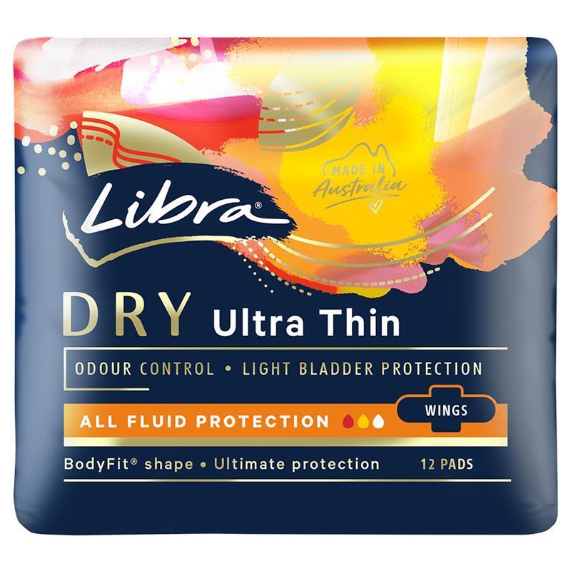 Buy Libra Pad Ultrathin Dry Wing 12 Pack online at Chemist Warehouse