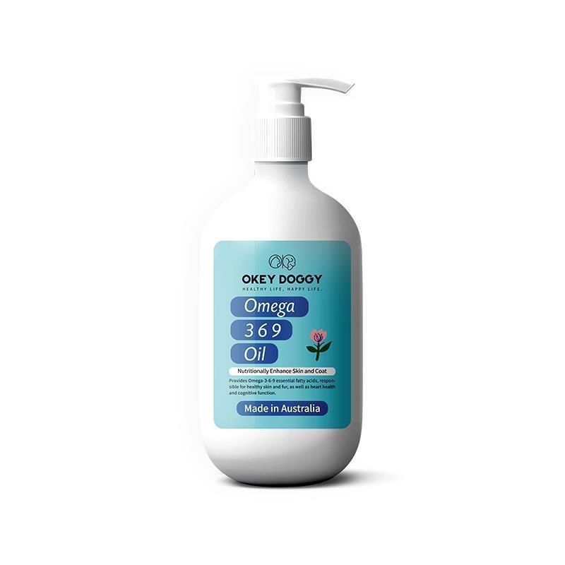 Buy Okey Doggy Omega 3 6 9 Fish Oil 300ml Supplement for Dogs & Cats ...