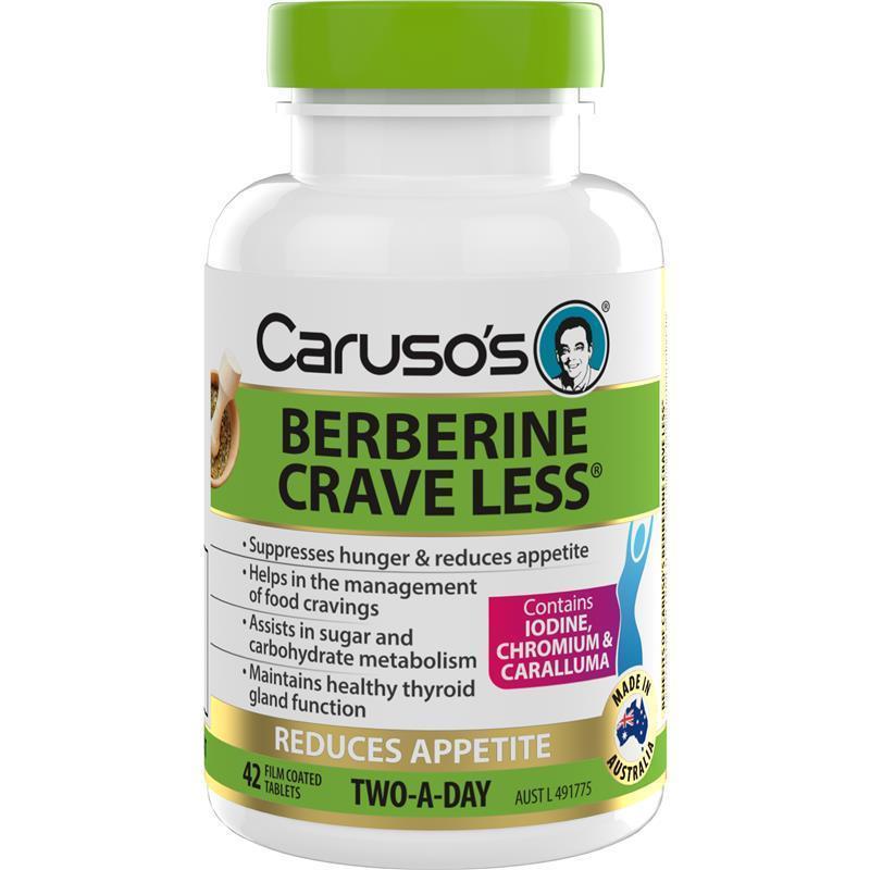 Buy Carusos CraveLESS Plus Berberine 42 Tablets online at Chemist Warehouse