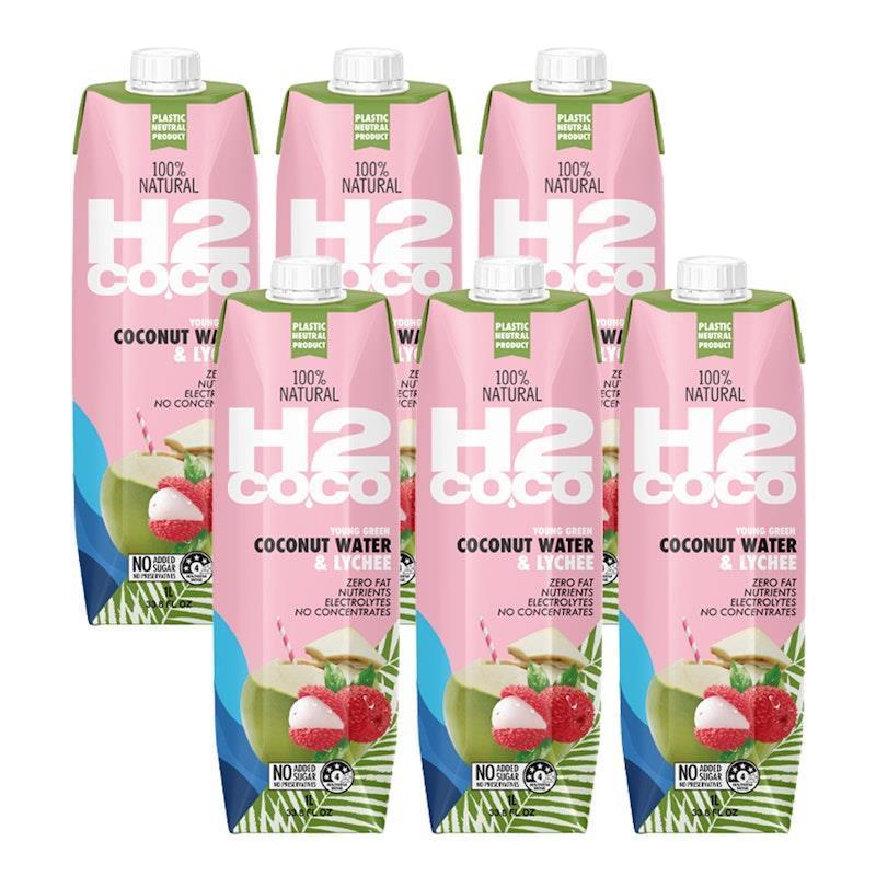Buy H2 COCO 1L Coconut Water and Lychee 6 Pack online at Chemist Warehouse