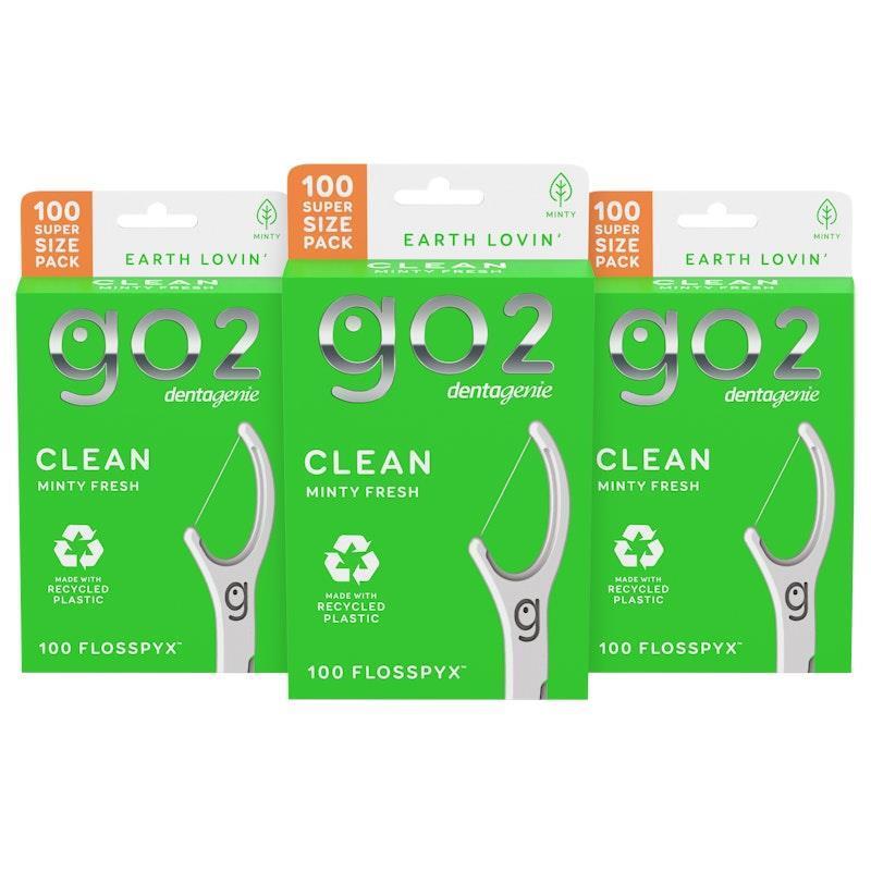Buy GO2 Dentagenie Clean Flosspyx Minty 100 Super Size 3 Pack online at ...