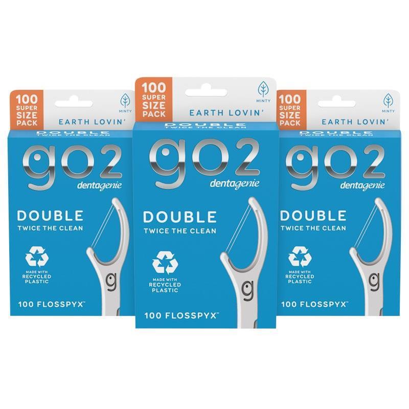Buy GO2 Dentagenie Double Flosspyx Minty 100 Super Size 3 Pack online ...
