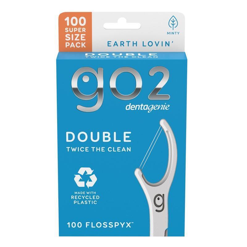 Buy GO2 Dentagenie Double Flosspyx Minty 100 Super Size 1 Pack online ...
