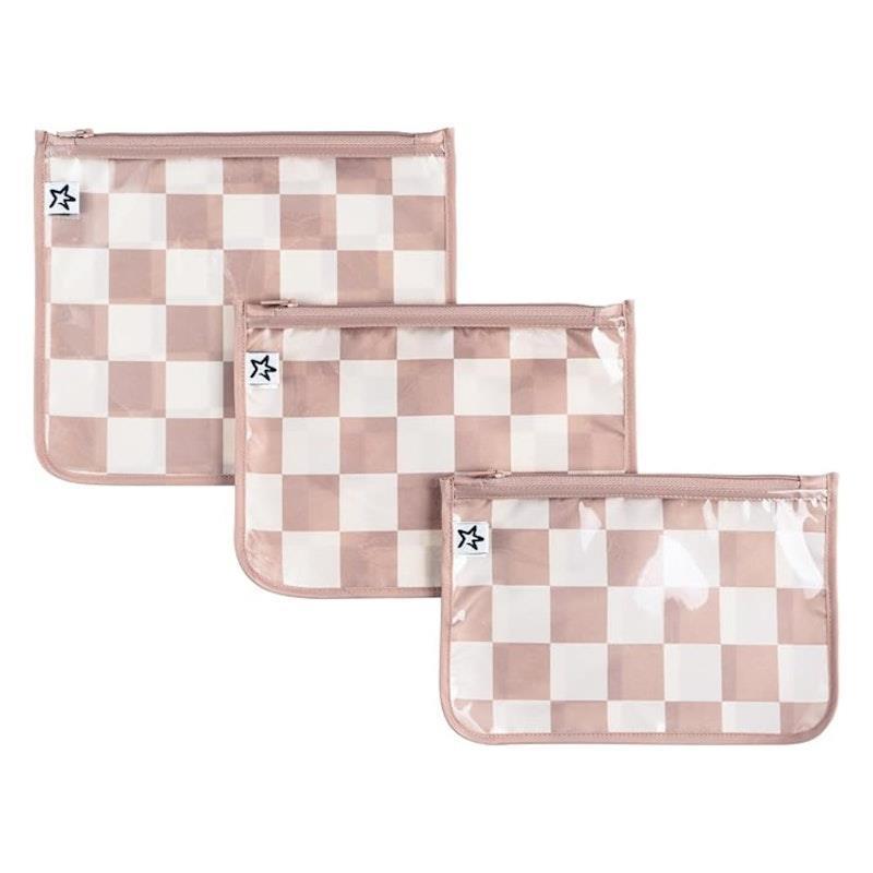 Buy Tiny Twinkle - Clear Travel Bags - 3 Pack Set Beige Checkers online ...
