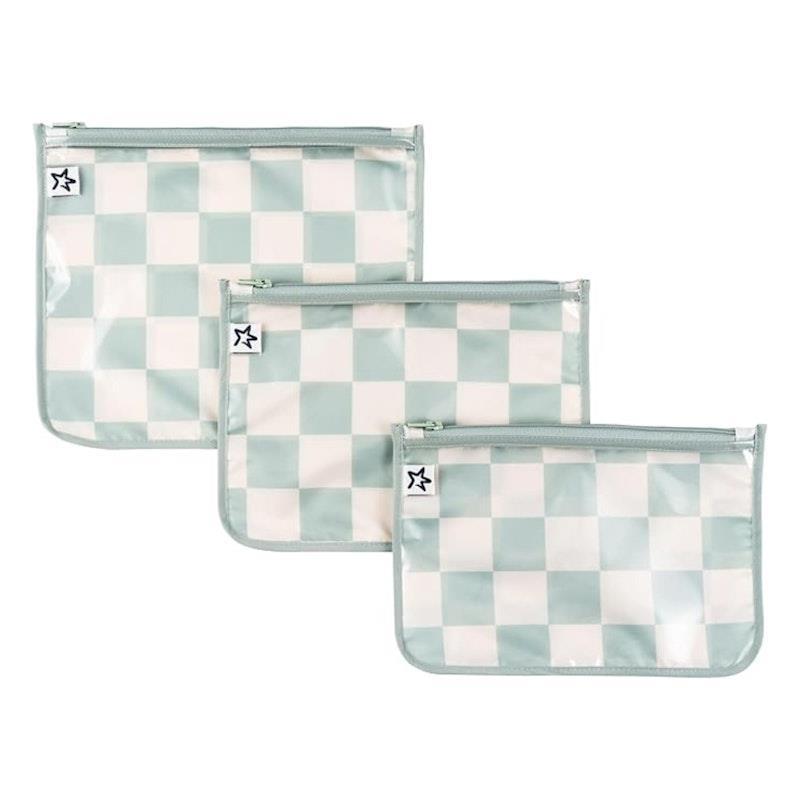 Buy Tiny Twinkle - Clear Travel Bags - 3 Pack Sets Sage Checkers online ...
