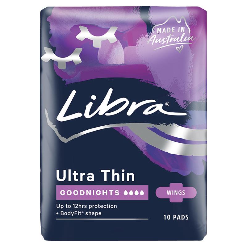 Buy Libra Pad Ultrathin Goodnight 10 Pack online at Chemist Warehouse