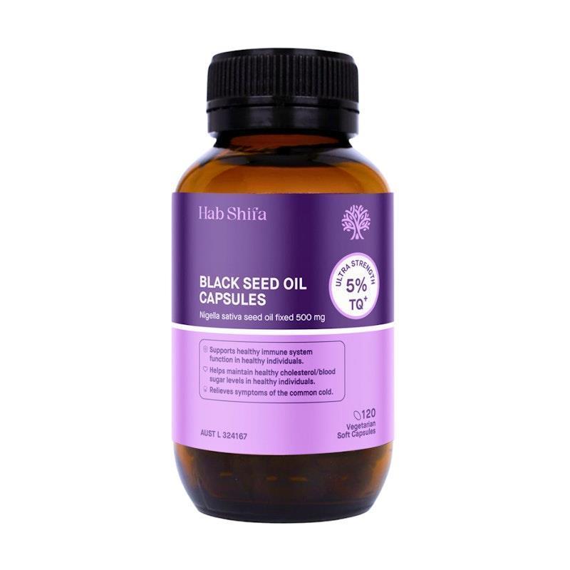 Buy Hab Shifa TQ+ Ultra Strength Black Seed Oil 120 Capsules 1 Pack ...