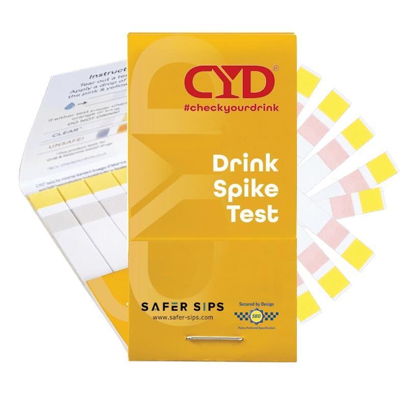 Buy CYD® Safer Sips Drink Spike Detection Strips Matchbook 8 Strips ...