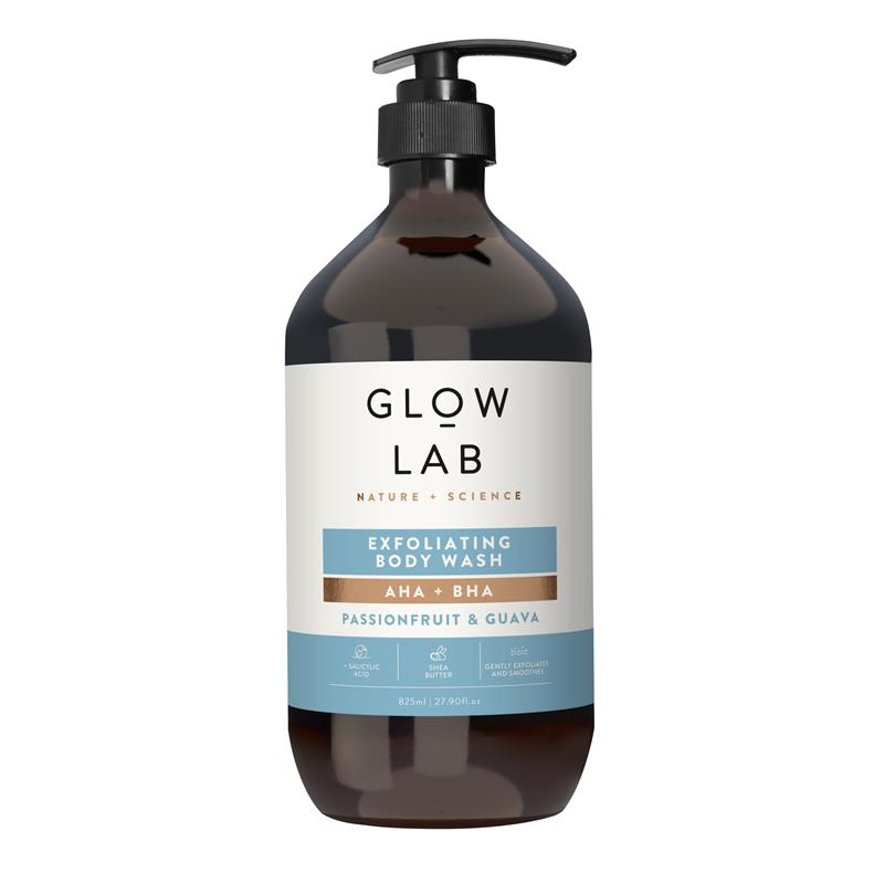 Buy Glow Lab AHA + BHA Passionfruit & Guava Body Wash 825ml online at ...