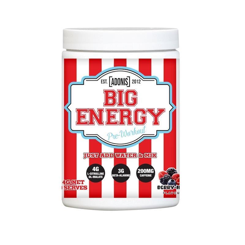 Buy Adonis Gear Big Energy (Pre-Workout) - Berry 414g online at Chemist ...