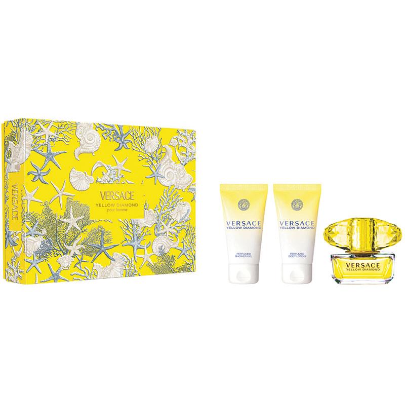 Buy Versace Yellow Diamond Eau de Toilette 50ml + Shower Gel + Body ...