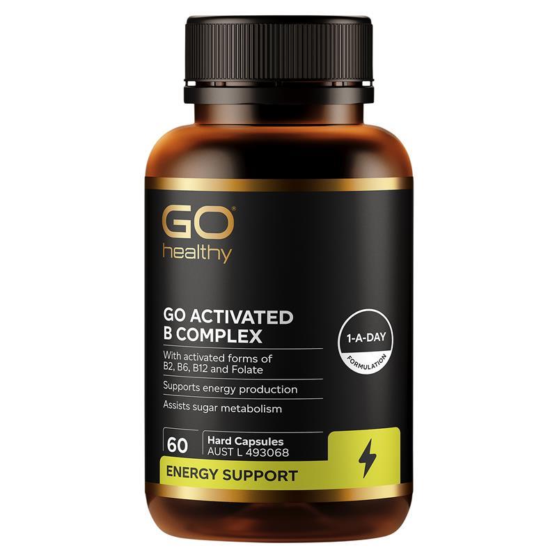 Buy GO Healthy Activated B Complex 60 Hard Capsules online at Chemist ...