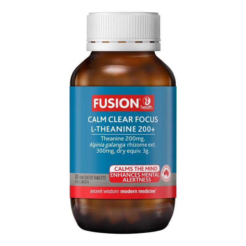 Buy Fusion Calm Clear Focus L-Theanine 200 + 30 Tablets online at ...