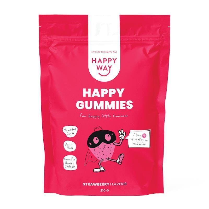 Buy Happy Way Strawberry Flavour Happy Gummies Mix 210g online at ...