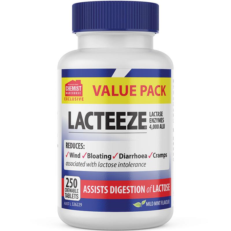 Buy Lacteeze Value Pack 250 Tablets online at Chemist Warehouse