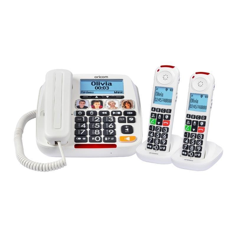 Buy Oricom CARE920-2 Big Button Amplified Cordless Phone With Answering ...