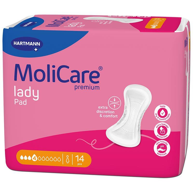 Buy MoliCare Premium Lady Pad 4 Drops Pads 14 Pack online at Chemist ...