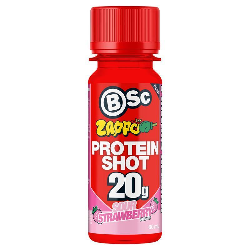 Buy BSc Protein Shot Zappo Sour Strawberry 60ml online at Chemist Warehouse