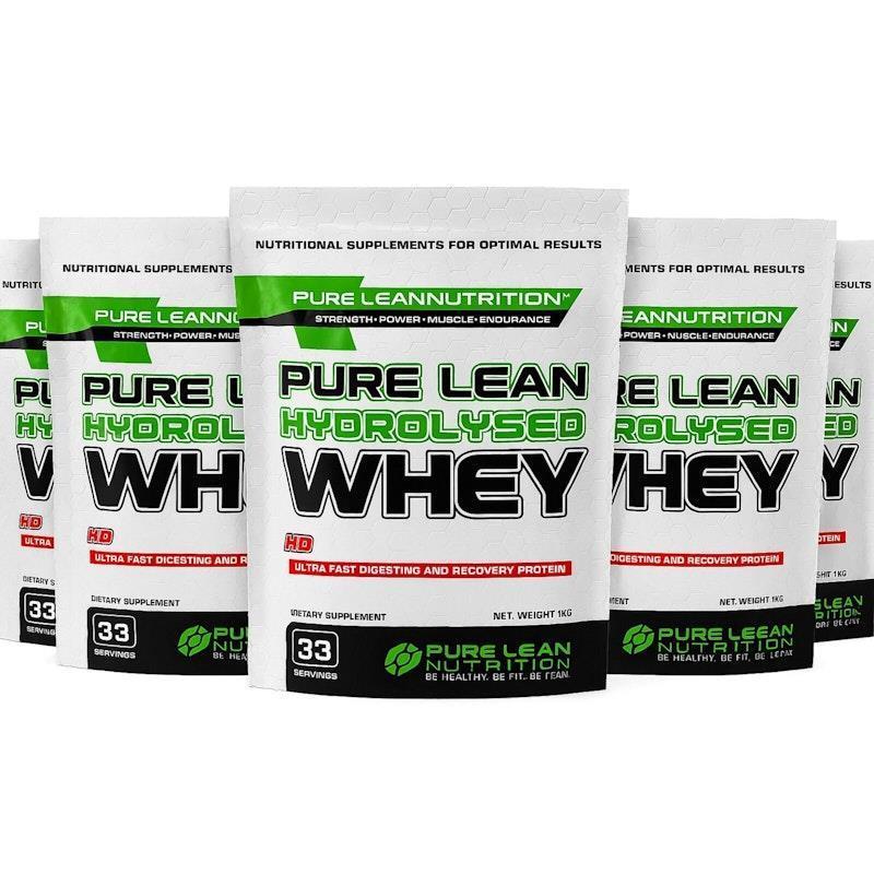 Buy Pure Lean Nutrition Hydrolysed Whey Protein Powder Fast Digesting ...