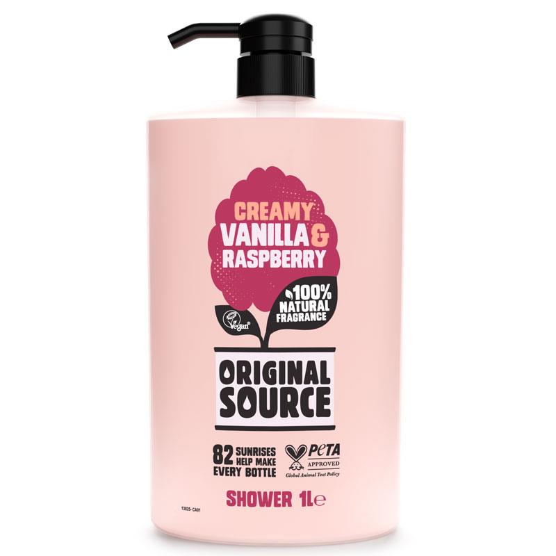 Buy Original Source Vanilla & Raspberry Shower Gel 1L online at Chemist ...