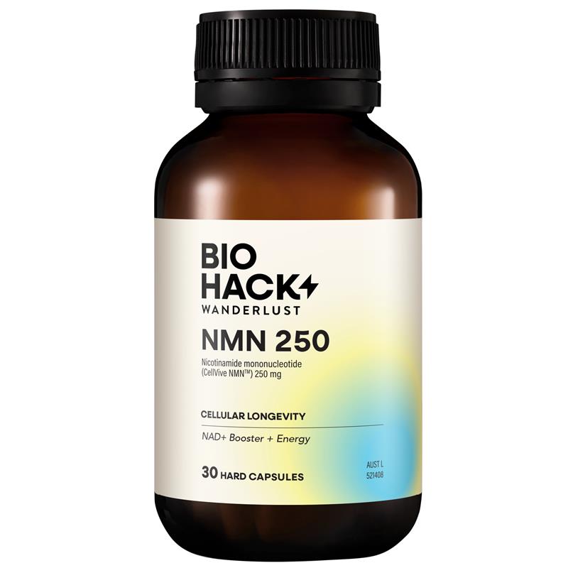 Buy BioHack Wanderlust NMN 250 30 Capsules online at Chemist Warehouse