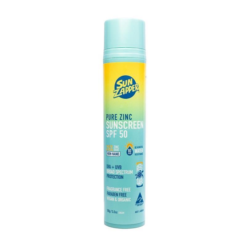 Buy SUN ZAPPER Pure Zinc Sunscreen Cream SPF 50 100g online at Chemist ...