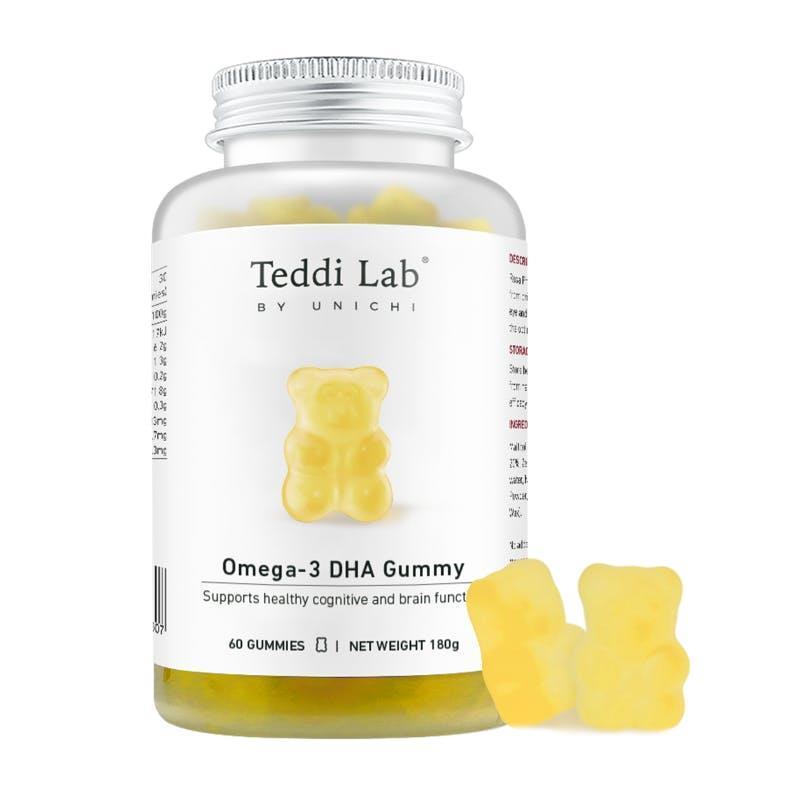 Buy Unichi Teddi Lab Omega-3 DHA Gummy 60 gummies 1Bottle online at ...