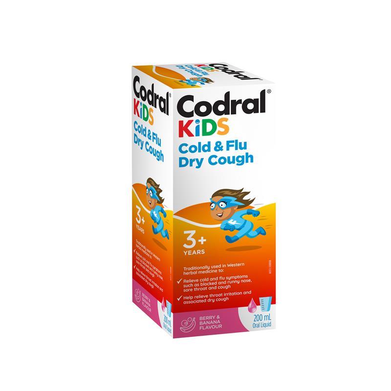 Buy Codral Kids Cold & Flu Dry Cough 200mL online at Chemist Warehouse