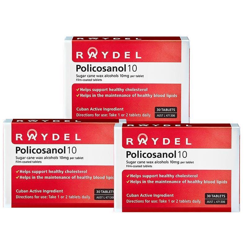 Buy Raydel Policosanol 10mg 30 Tablets 3 Pack online at Chemist Warehouse
