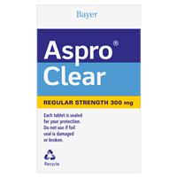 Buy Aspro Clear Pain Relief 60 Soluble Tablets Online at ePharmacy®