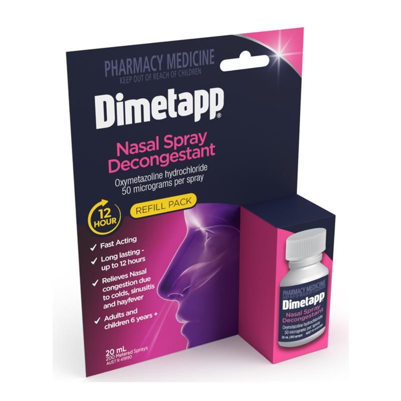 Buy Dimetapp 12 Hour Nasal Spray Refill 20mL Online at ePharmacy®