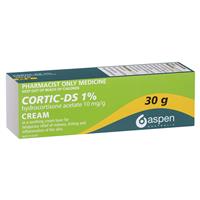 Buy Cortic DS Cream 1% 30g - Hydrocortisone (S3) Online at Chemist ...