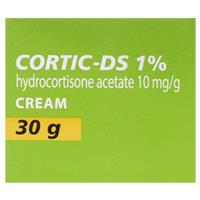 Buy Cortic DS Cream 1% 30g - Hydrocortisone (S3) Online at Chemist ...
