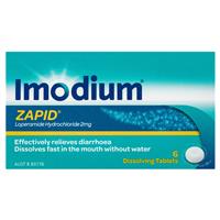 Buy Imodium Zapid Diarrhoea Tablets 6 Pack Online at Chemist Warehouse®