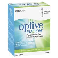 Buy Optive Fusion Eye Drops 30 X 0.4mL Online at Chemist Warehouse®