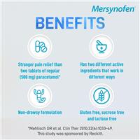 Buy Mersynofen Pain Relief Tablets with Paracetamol + Ibuprofen 12 Pack ...