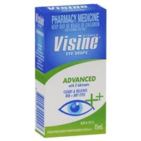Buy Visine Advanced Relief Eye Drops 15mL Online at Chemist Warehouse®