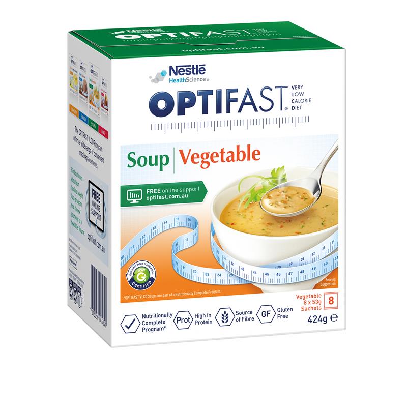 Buy Optifast VLCD Vegetable Soup 8x53g Online at Chemist Warehouse®