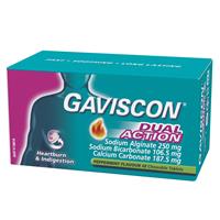 Buy Gaviscon Dual Action Tablets for Heartburn and Indigestion 48 Pack ...
