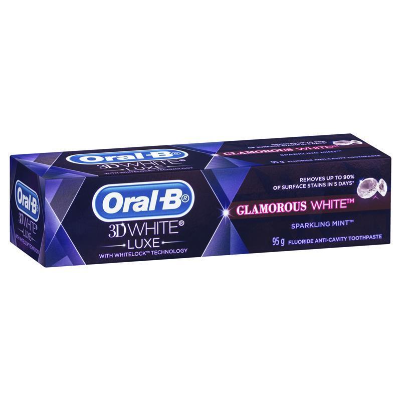 Buy Oral B 3D White Luxe Paste Glamorous White 95g Online at Chemist ...