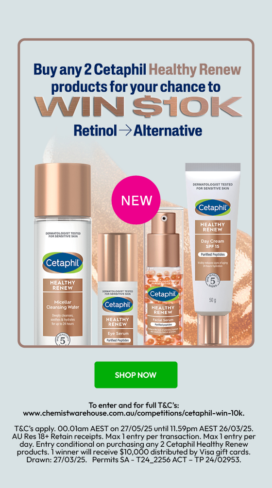 Chemist Warehouse - Purchase 2 x Cetaphil Healthy Renew Products to win 10k